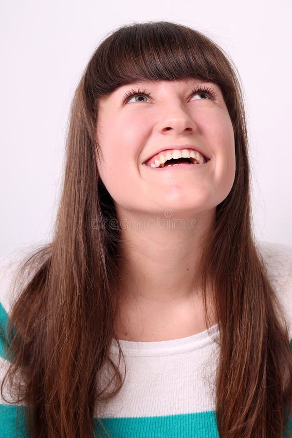 Portrait of Smiling Beautiful Girl Stock Photo - Image of beautiful ...