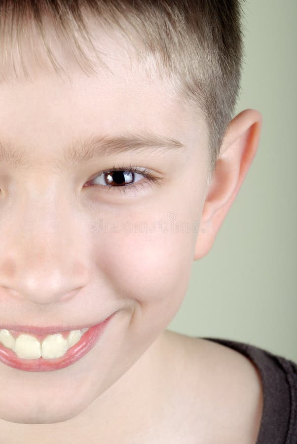 Portrait of smiling boy stock image. Image of minor, beautiful - 8298389