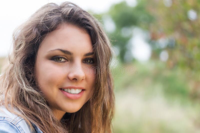 Portrait of Smiling Brunette Teenage Girl Closeup Stock Photo - Image ... Portrait of Smiling Brunette Teenage Girl Closeup Stock Photo - Image ...