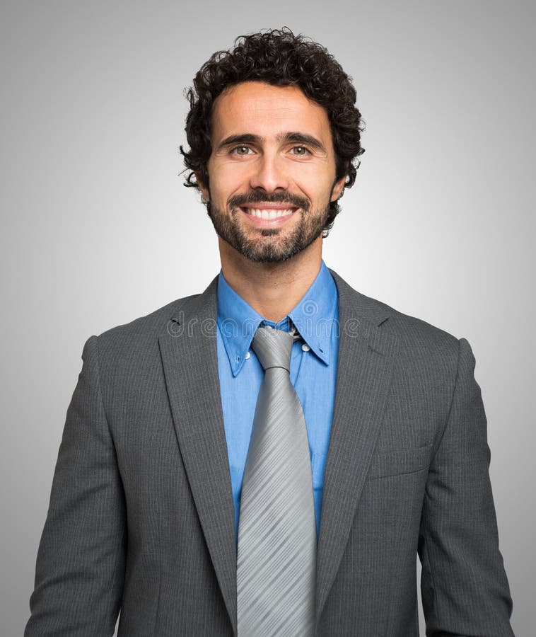 Portrait of a Smiling Business Man Stock Photo - Image of portrait ...