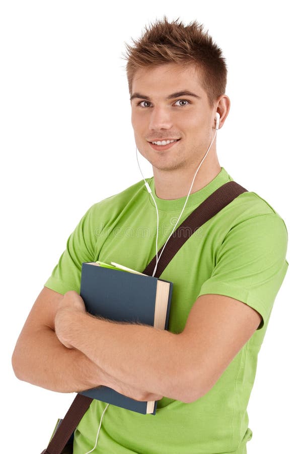 Portrait Of Smiling College Boy Royalty Free Stock Images - Image: 23993019
