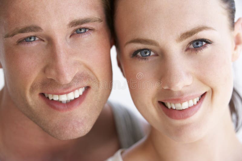 Portrait of Smiling Couple stock image. Image of runner - 55891015
