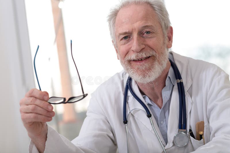 Portrait of smiling doctor stock photo. Image of happy - 91442376