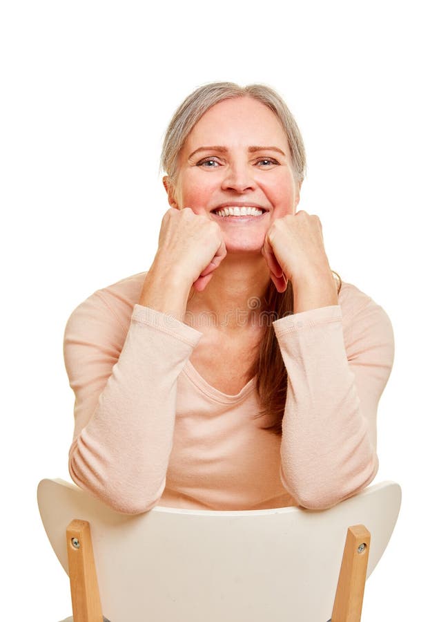 Portrait of a Smiling Senior Citizen from the Front Stock Image - Image ...