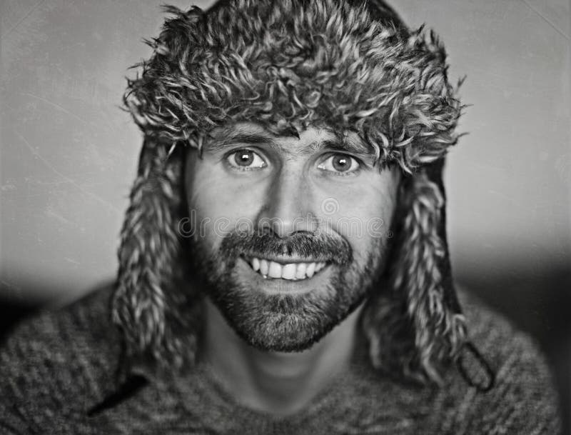 Portrait of a Smiling Funny Man Stock Image - Image of black, human ...