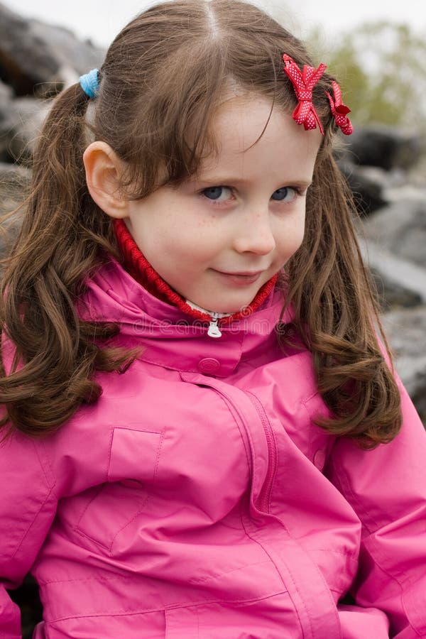 Portrait of smiling girl stock image. Image of girl, small - 10399713
