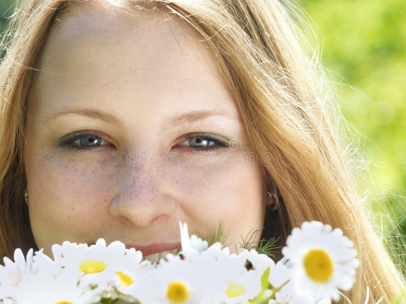 Portrait of smiling girl stock photo. Image of dreaming - 5841880
