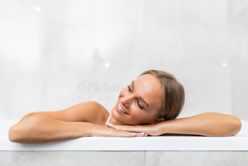 Portrait Of Smiling Of Happy Beautiful Woman Clean Fresh Healthy White