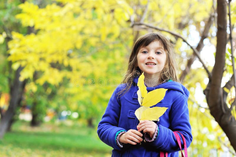 Portrait of Funky Little Child Girl Stock Image - Image of outdoor ...