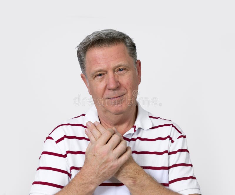 Portrait of Smiling Mature Man Stock Photo - Image of handsome, mature ...