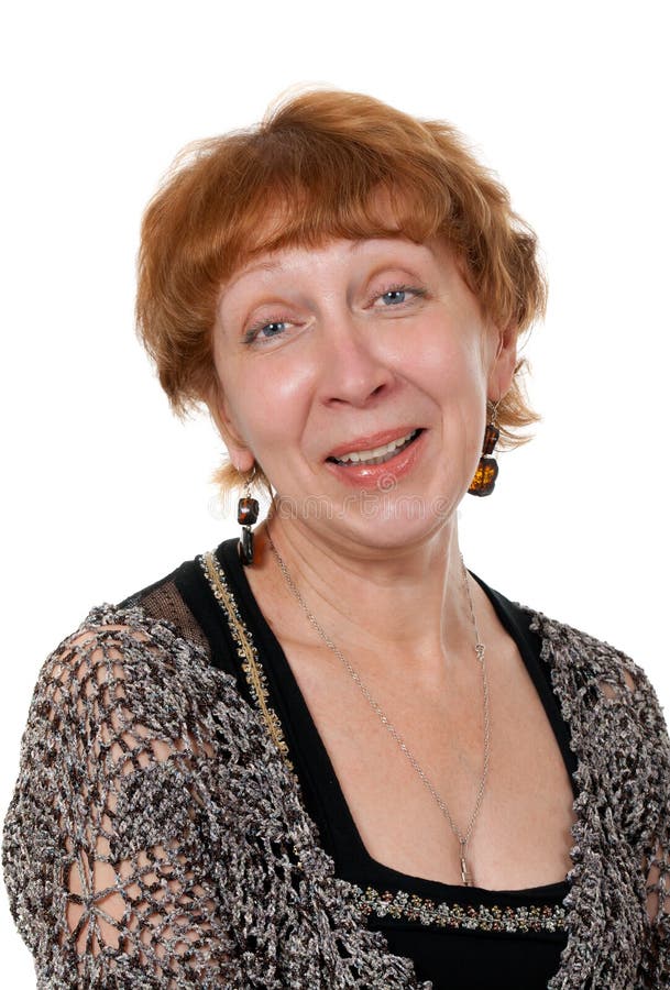 Portrait of Middle-aged Woman Stock Photo - Image of middle, adult ...