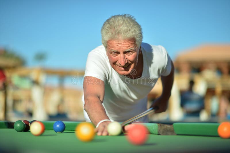 265 Old Man Playing Pool Stock Photos - Free & Royalty-Free Stock ...
