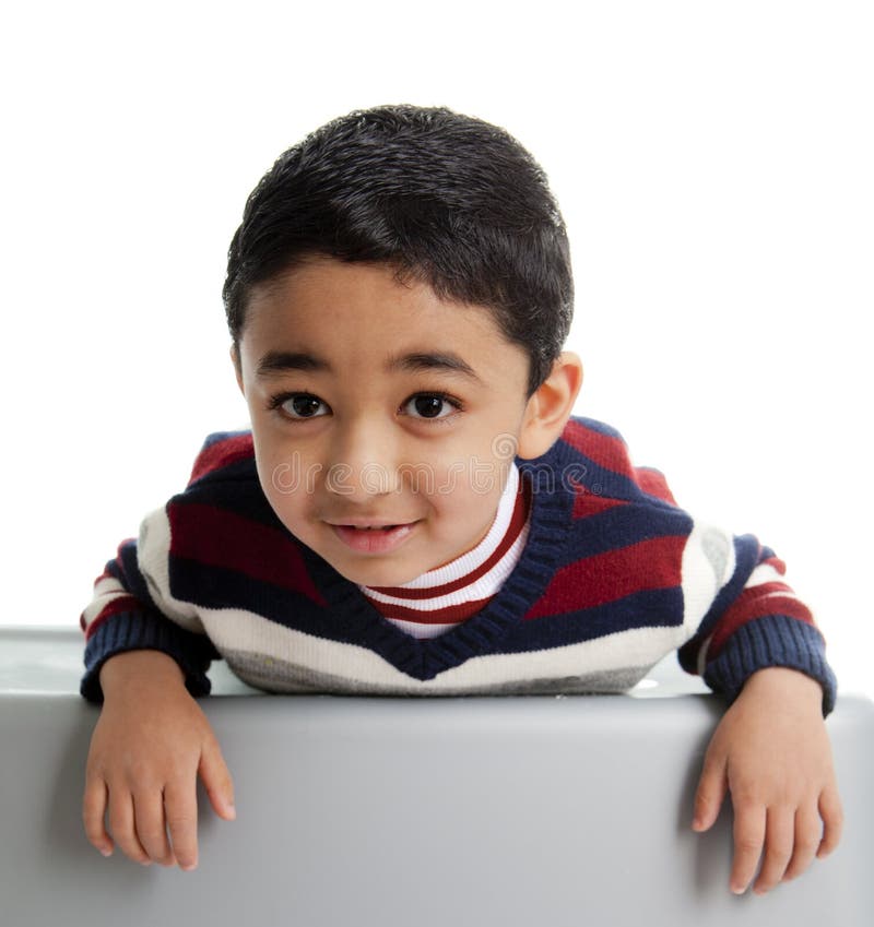 Portrait of a Smiling Toddler Stock Image - Image of expression, smile ...