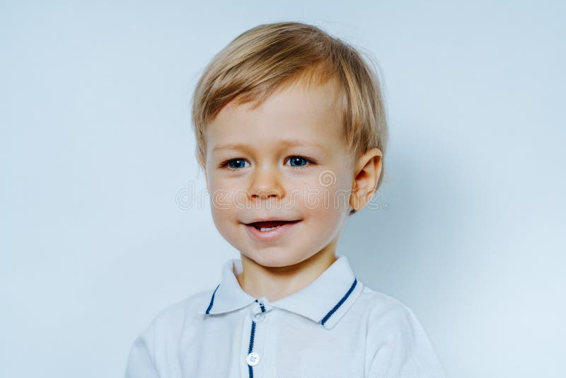 Portrait of a Smiling Two Year Child Stock Photo - Image of emotion ...