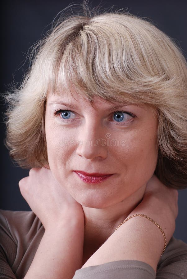 Portrait smiling woman stock photo. Image of attractive - 9554402