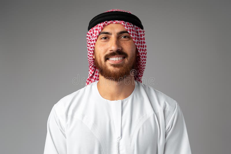 Young Arab Man Showing Ok Sign and Smiling Isolated on White Background ...