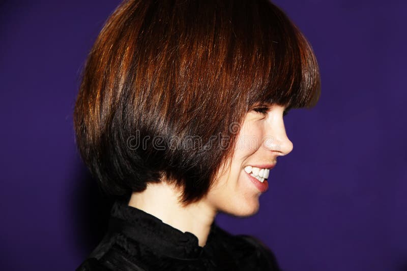 Portrait Of The Snub-nosed Girl In The Profile Stock Photo - Image ...