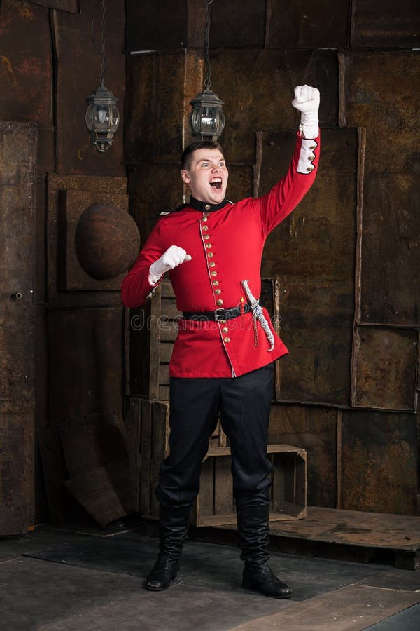 Soldier Celebrating Victory Stock Photo - Image of rifle, military ...