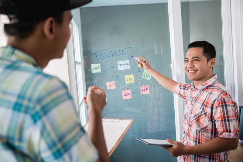 Portrait of Solid Teamwork Discuss Make a Strategies To Achieve a Goals ...