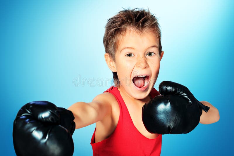 Boy boxing - brothers stock image. Image of brothers, exercise - 4761495