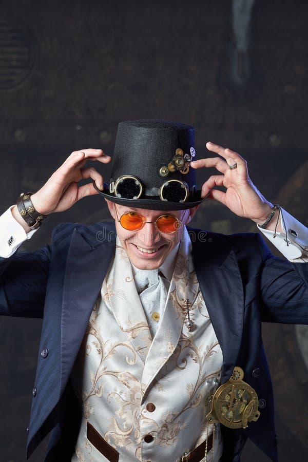 Portrait Of A Steam Punk Man Stock Photo - Image of aristocrat, force ...