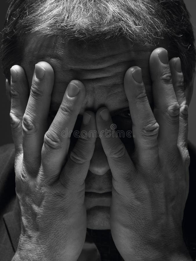 Distressed man. stock image. Image of breakdown, bankrupt - 8004615
