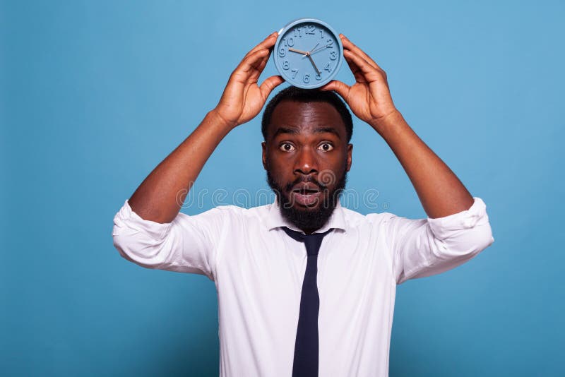 216 Stressed Looking Clock White Background Stock Photos - Free ...