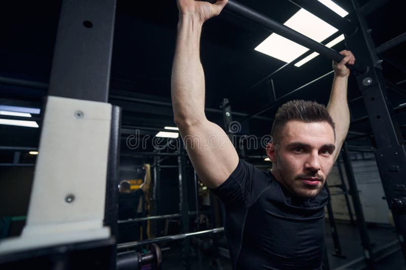 Portrait of Strong Man Posing on Camera Stock Photo - Image of muscles ...