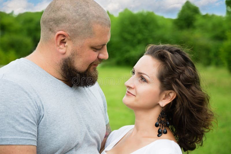Portrait Of A Strong Man And Woman Stock Image Image Of Husband