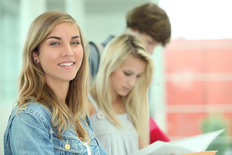 Portrait of a student stock photo. Image of revising - 25579726