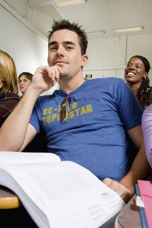 Portrait of Student with Classmates Stock Photo - Image of male, female ...