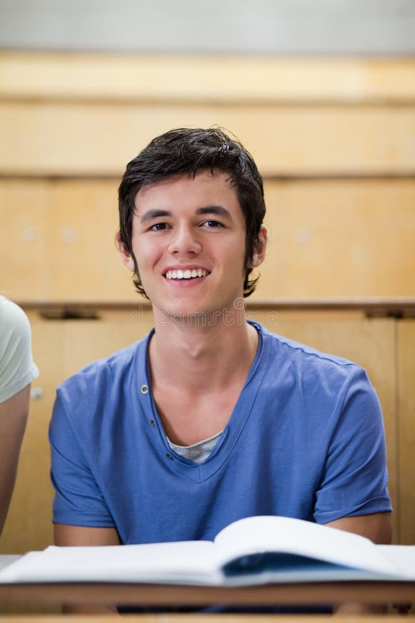 Portrait of a Student Posing with a Book Stock Photo - Image of higher ...