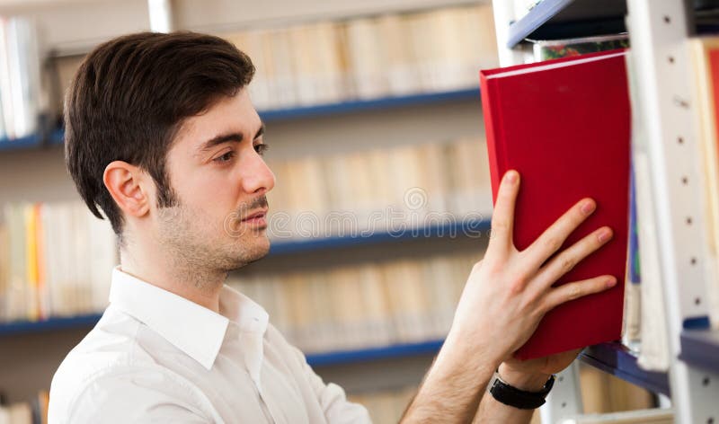 Student taking a book stock image. Image of person, bright - 30128793