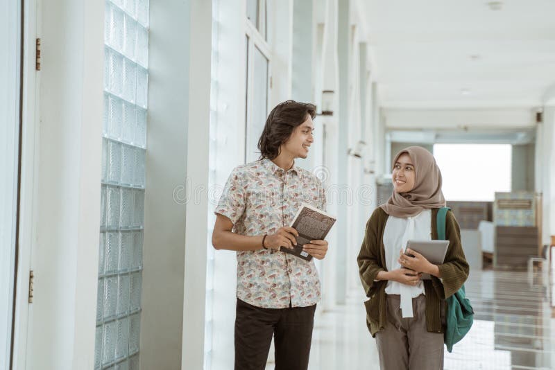 Portrait Students Discussing Together Stock Image - Image of ...