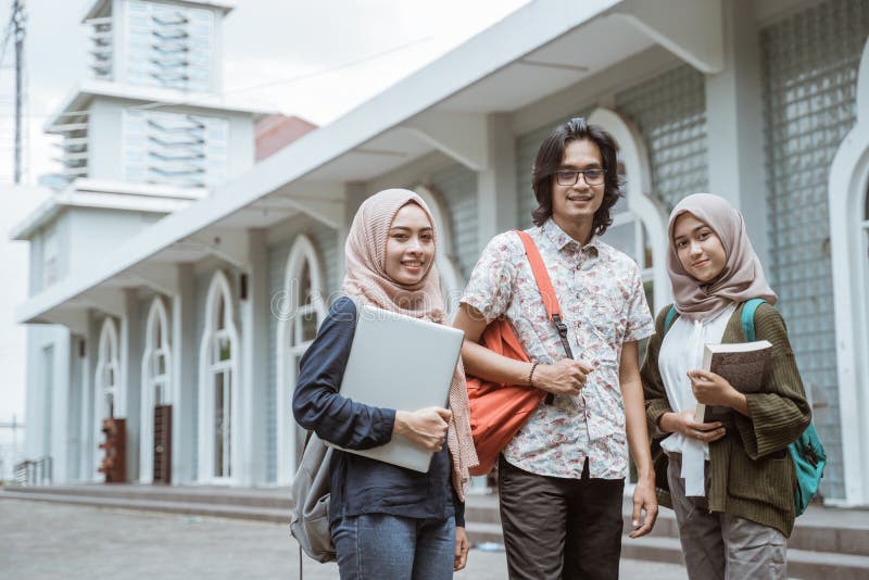 Portrait Students Looking at the Camera Stock Image - Image of happy ...