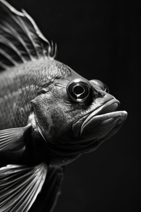 Portrait Studio Photograph of Dinichthys Black and White Stock ...