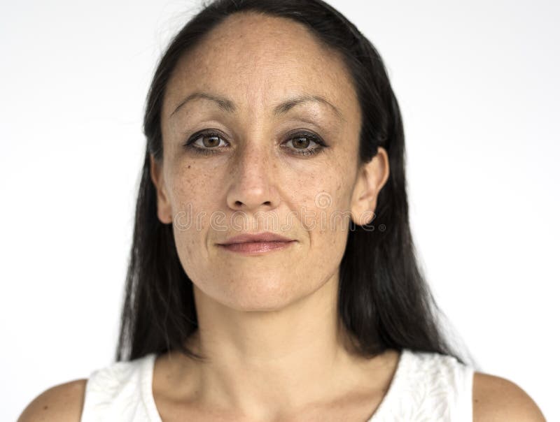 Portrait Studio Woman Female Model Stock Image - Image of posing, style ...