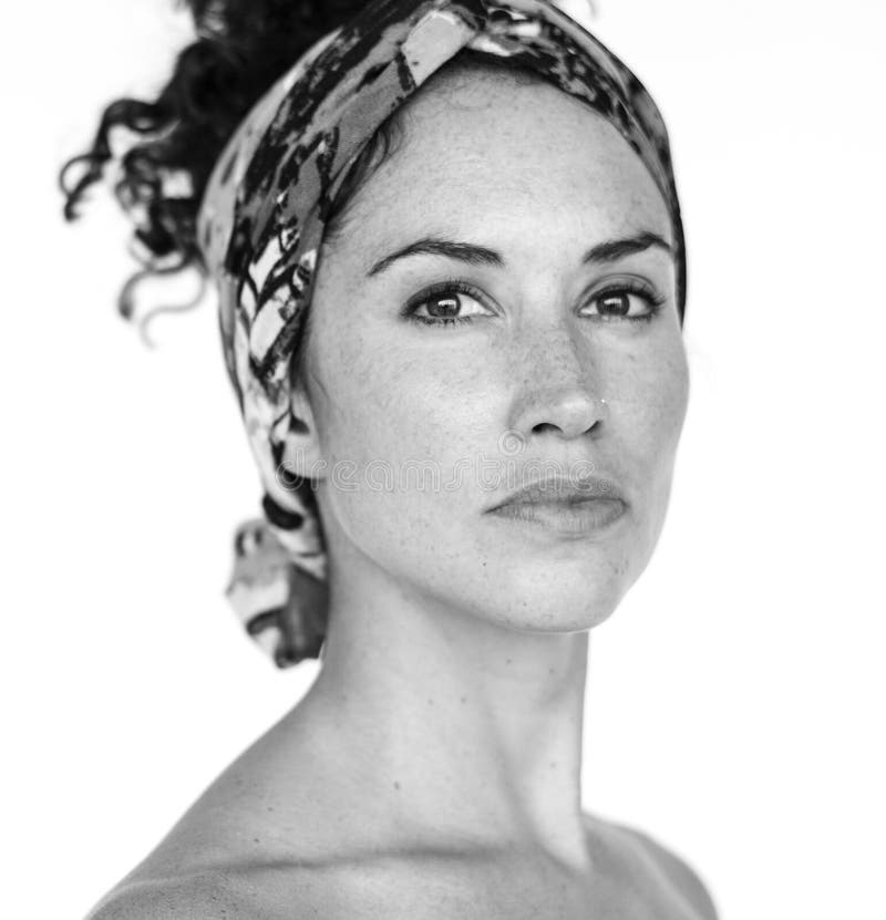 Portrait Studio Woman Female Model Stock Image - Image of natural ...