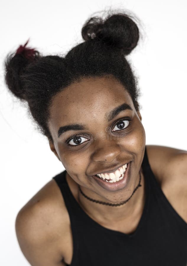 Portrait Studio Woman Female Model Stock Image - Image of isolated ...