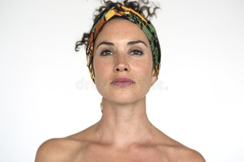 Portrait Studio Woman Female Model Concept Stock Photo - Image of woman ...