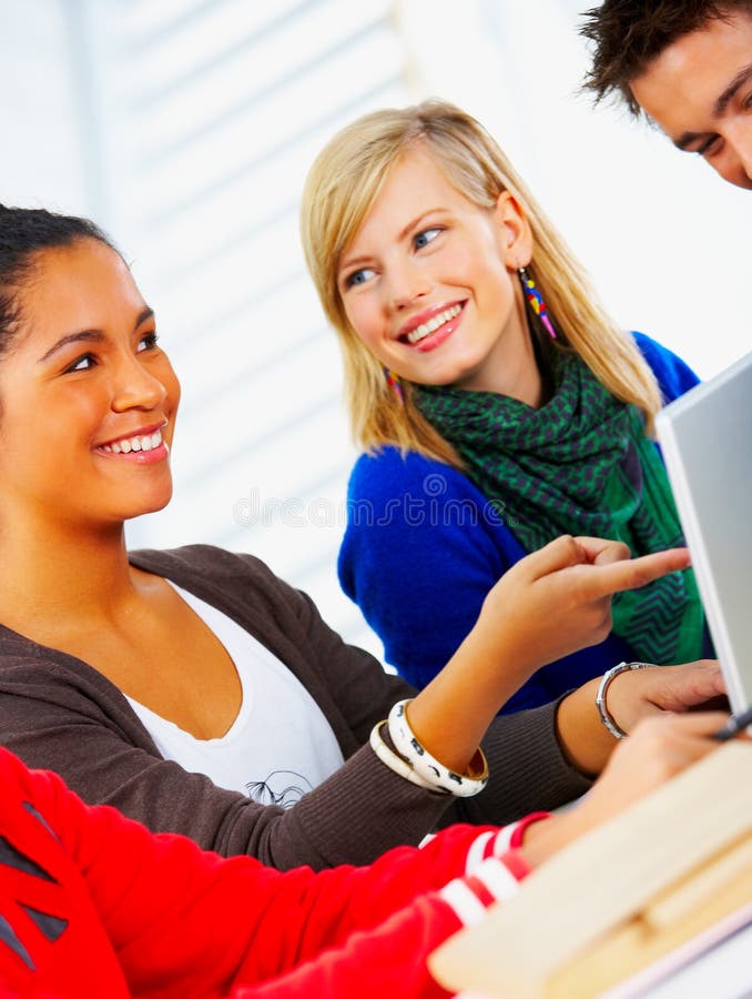 Portrait of a study group stock image. Image of people - 3695929