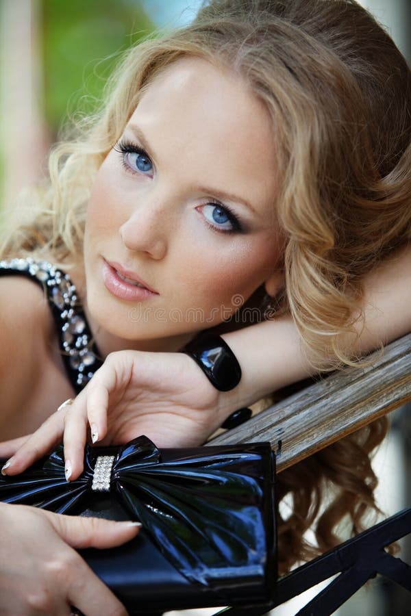 Portrait of stylish lady stock image. Image of cute, woman - 15107069