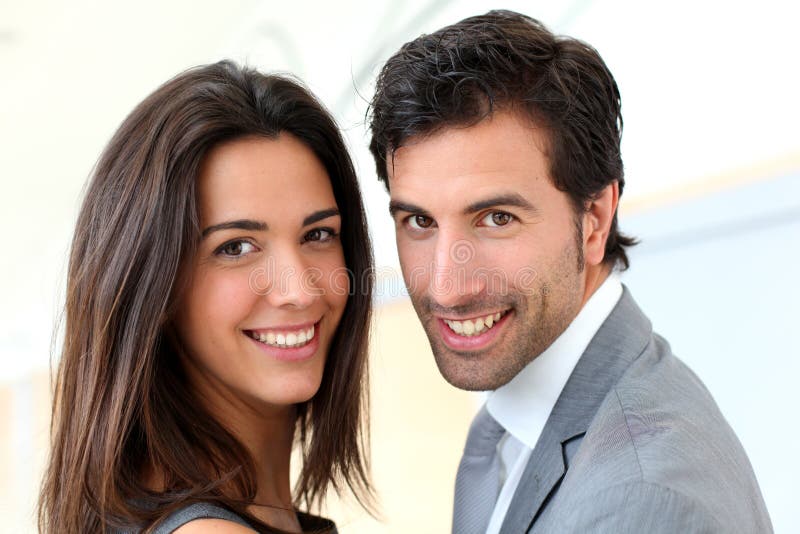 Portrait of Successful Business Couple Stock Image - Image of smiling ...