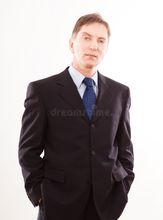 Portrait of a Successful Business Man Smiling. Stock Image - Image of ...