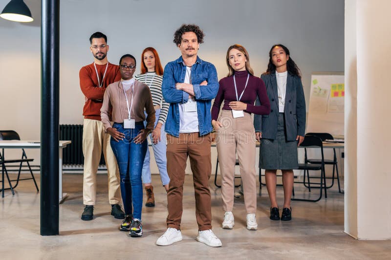 Successful Group of Business People at Modern Office Stock Photo ...