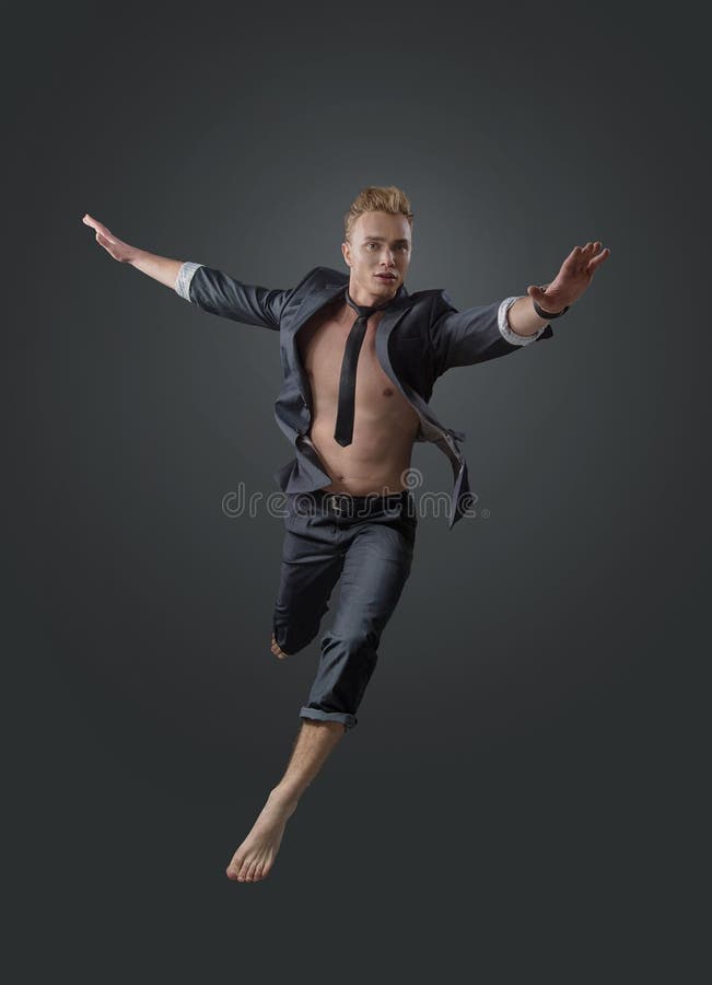 Fine Art Portrait of Handsome Man Stock Image - Image of chest, people ...