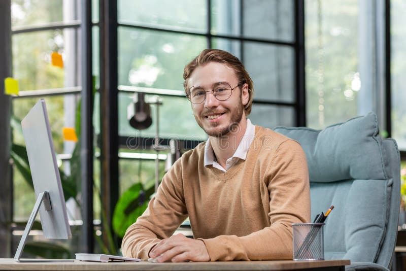 Portrait of a Successful Young Man, Programmer, it Developer, Software ... Portrait of a Successful Young Man, Programmer, it Developer, Software ...