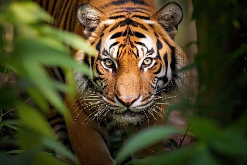Portrait of Sumatran Tiger in a Jungle (Panthera Tigris Sumatrae) Stock ... Portrait of Sumatran Tiger in a Jungle (Panthera Tigris Sumatrae) Stock ...
