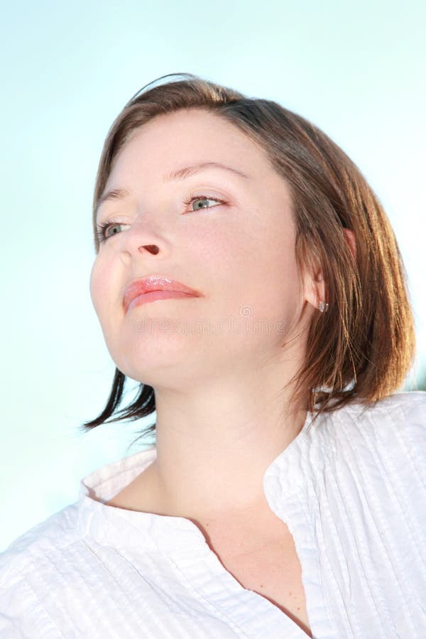 Portrait during summer stock photo. Image of woman, beauty - 32505010