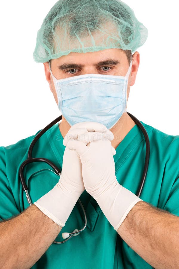 Portrait of a surgeon stock photo. Image of stethoscope - 35939396